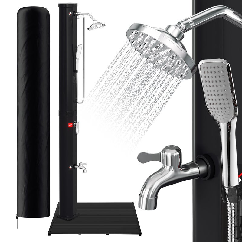 Ducha jardín Ducha solar Ducha piscina Ducha de mano Deluxe 40L (Con ...