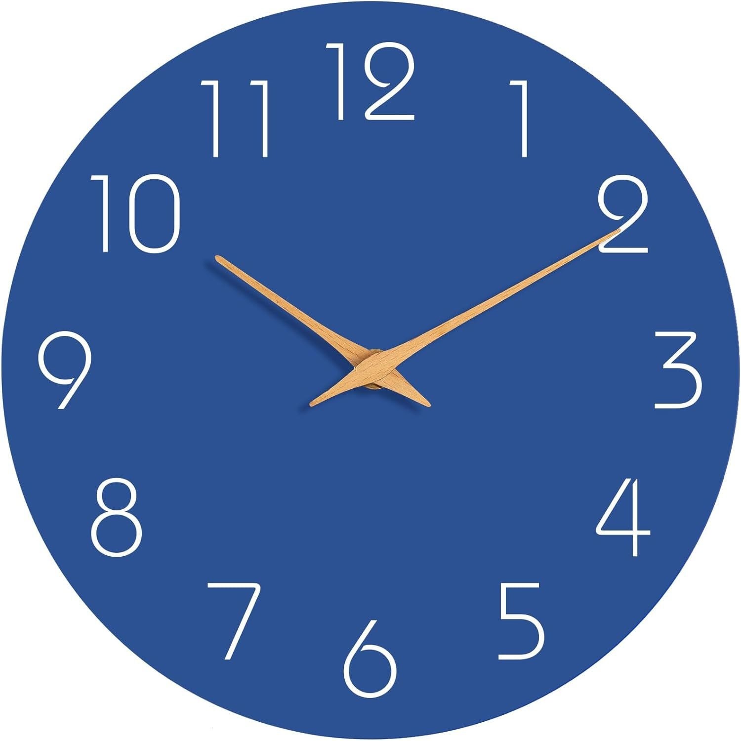 BOMCLAP Horloge haut de gamme de texture calme et silencieuse ...