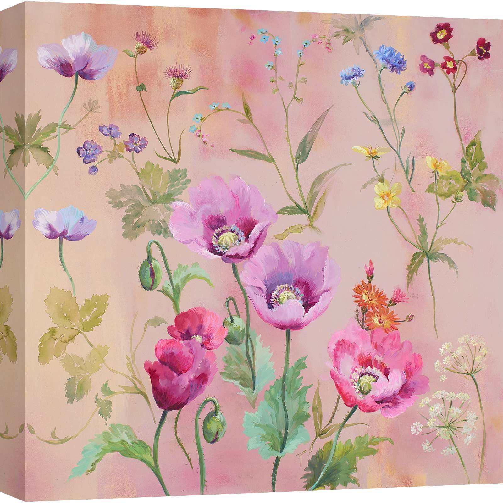 Tableau floral moderne - impression sur toile - Nel Whatmore - Fleurs ...