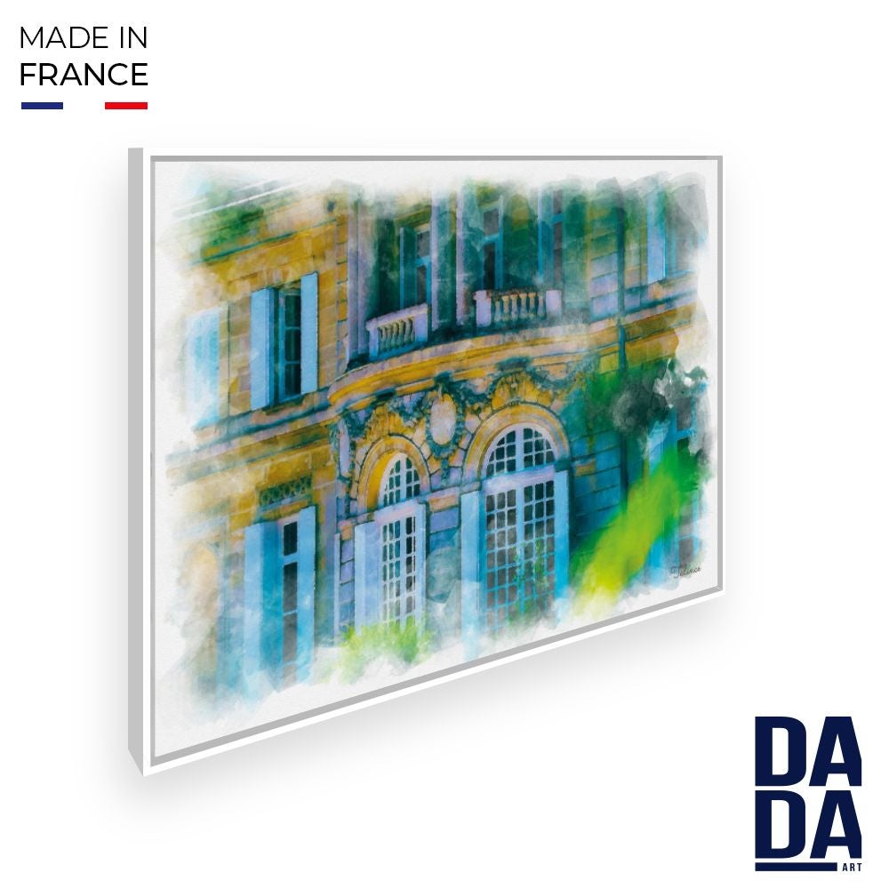 Tableau Architecture de Talence / 45x60cm / Cadre Blanc / Fabriqué en ...