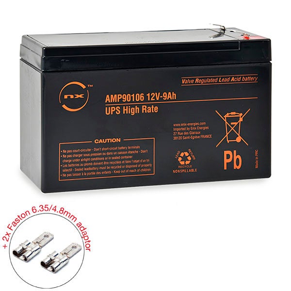 NX - Batterie onduleur (UPS) NX 9-12 UPS High Rate 12V 9Ah F4.8 | Leroy ...