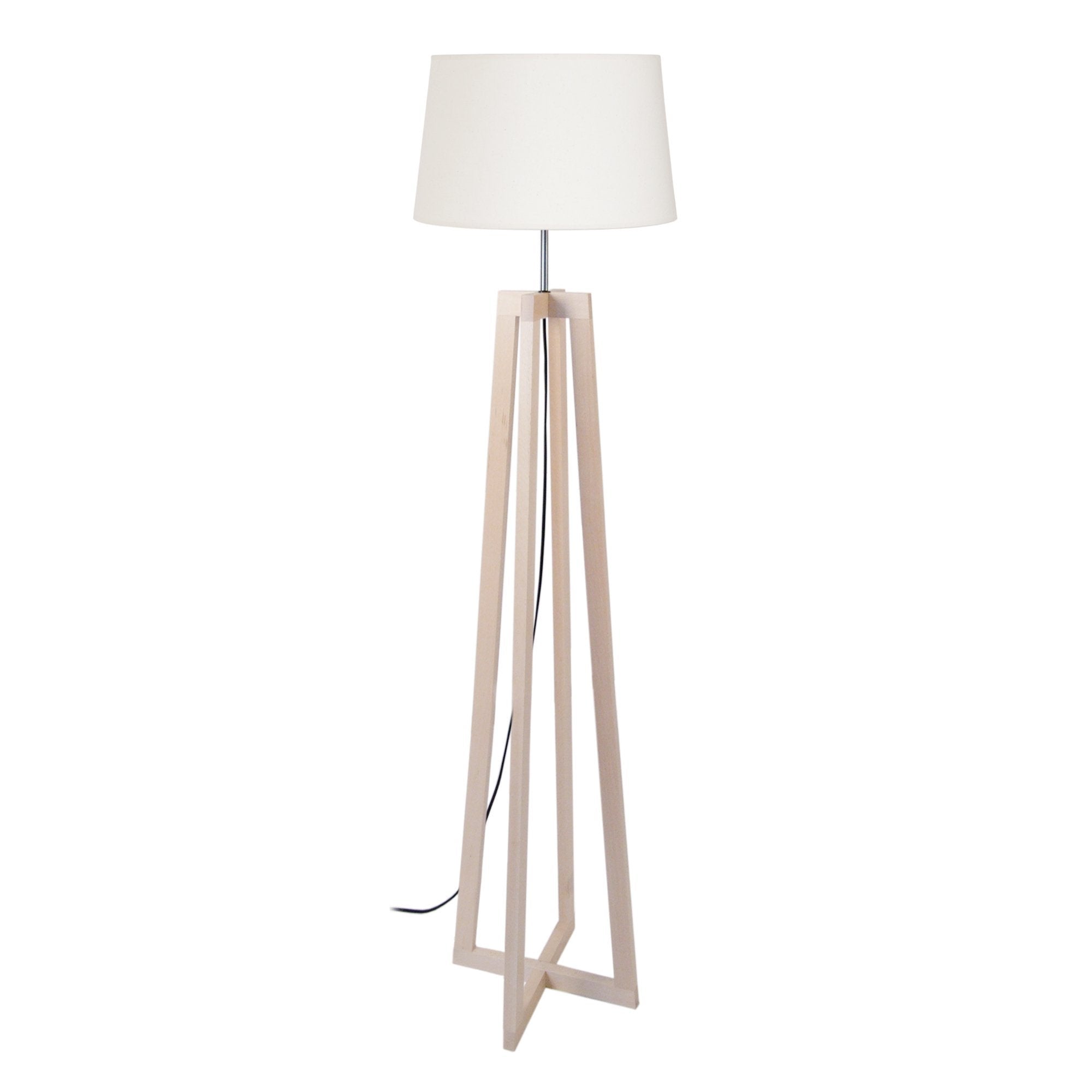 Farola TOSEL LOT tela columna naturales, de aluminio D40 x H150 cm ...