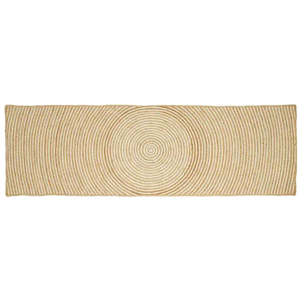 Tappeti per area Bianco 80 x 250 cm Juta vidaXL | Leroy Merlin
