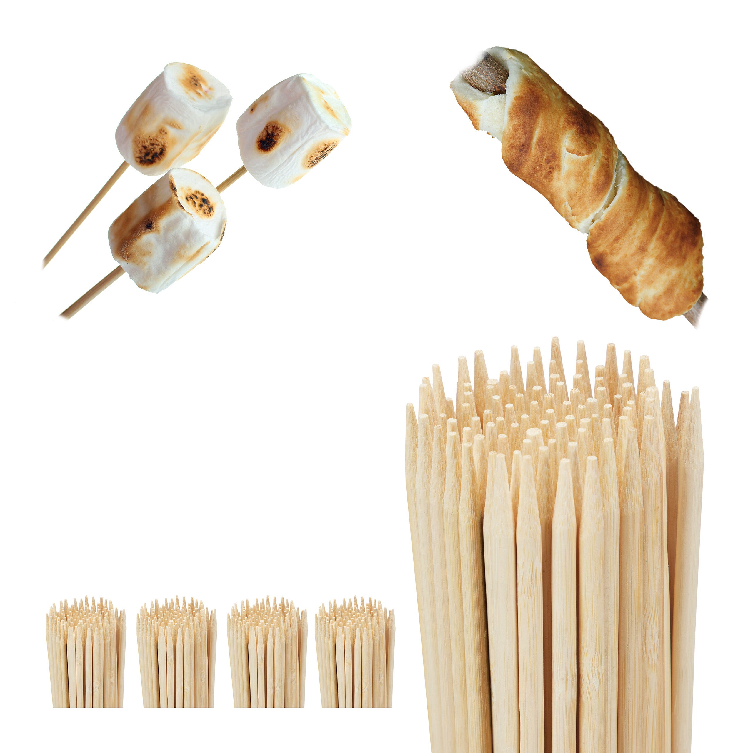 Pack de 500 Brochetas Madera, Pinchos Cocina, Pinchitos Parrilla ...