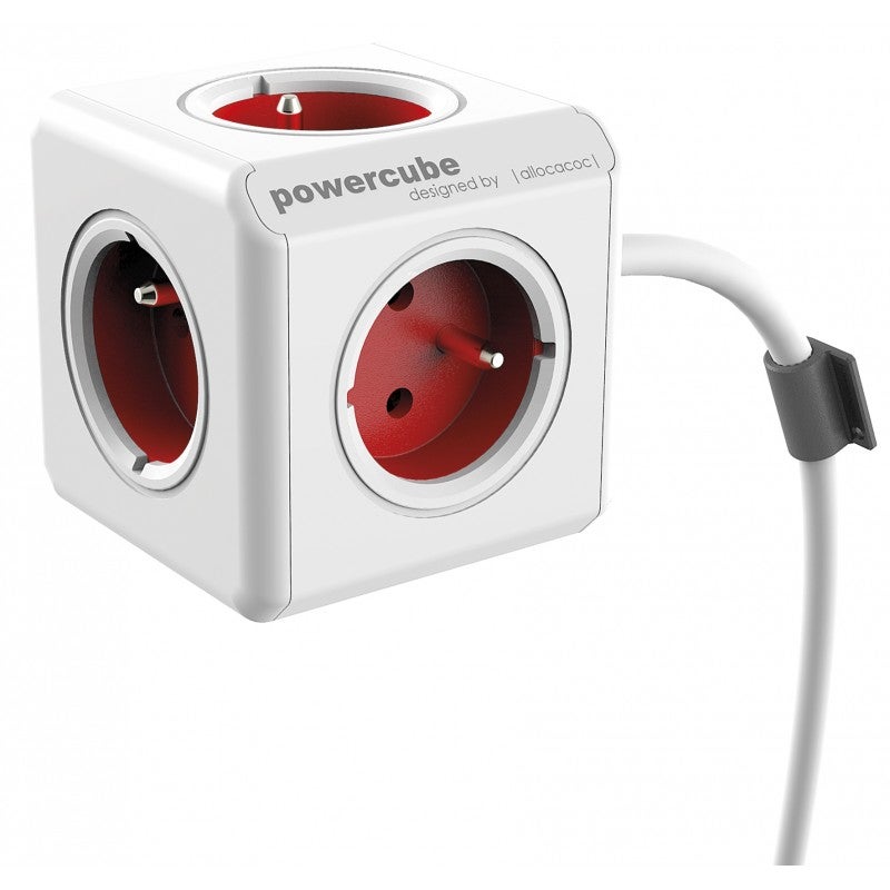 Multiprise design Powercube 5 prises - Taille 80 mm | Leroy Merlin