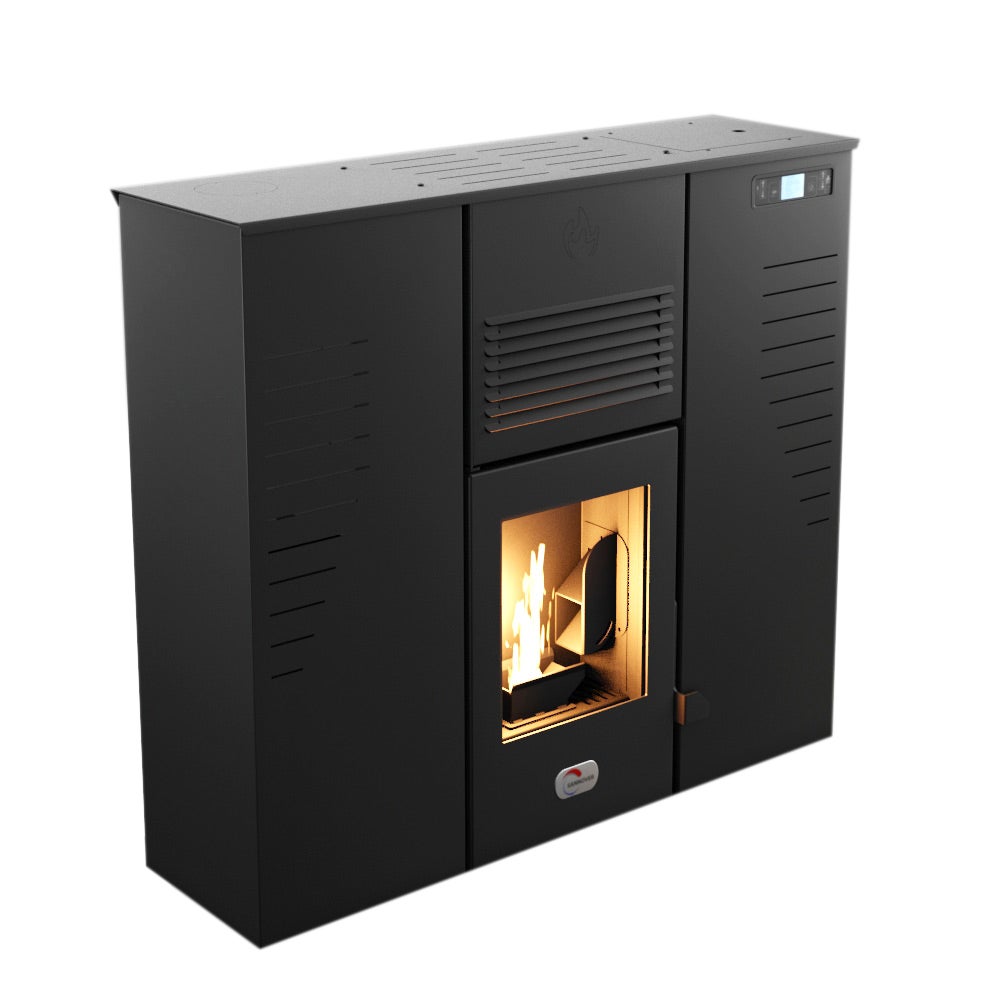 Stufa a pellet Air Slim Astral 12,5 kW nero Sannover | Leroy Merlin