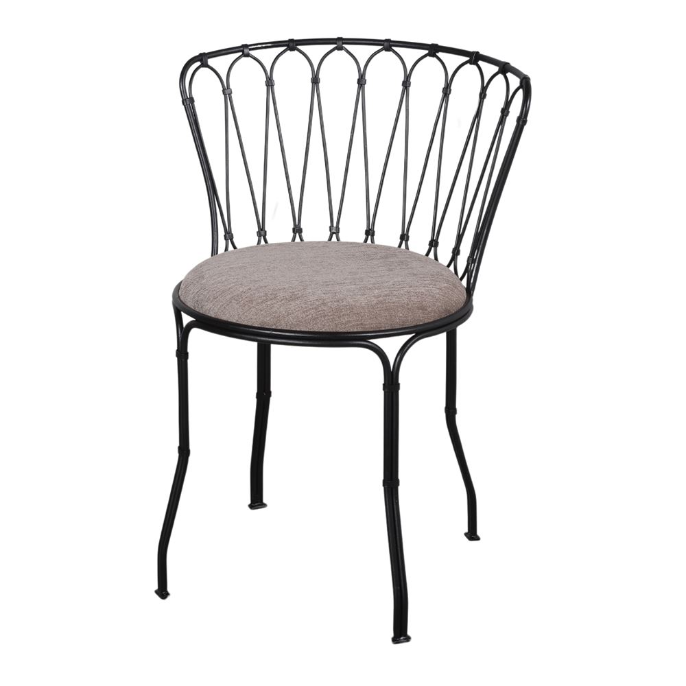 CHAISE TAPISSÉE EN MÉTAL MAYLEN | Leroy Merlin