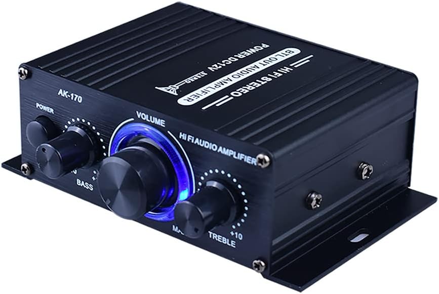 AK-170 Mini HiFi Power Amplification 20W + 20W 2 CH Dual Channel avec ...