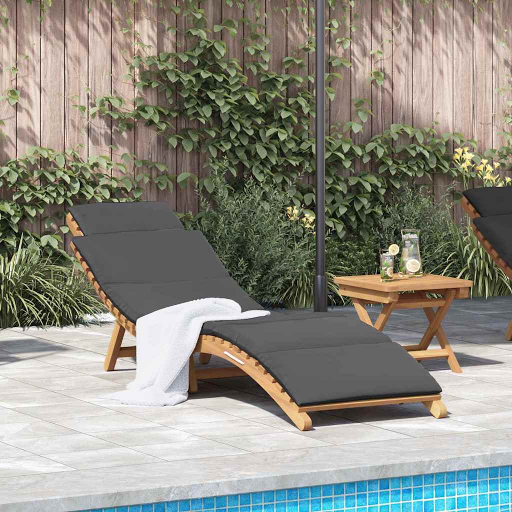 Transat de jardin Marron 198 x 55 x 58,5 cm Bois de teck massif vidaXL ...