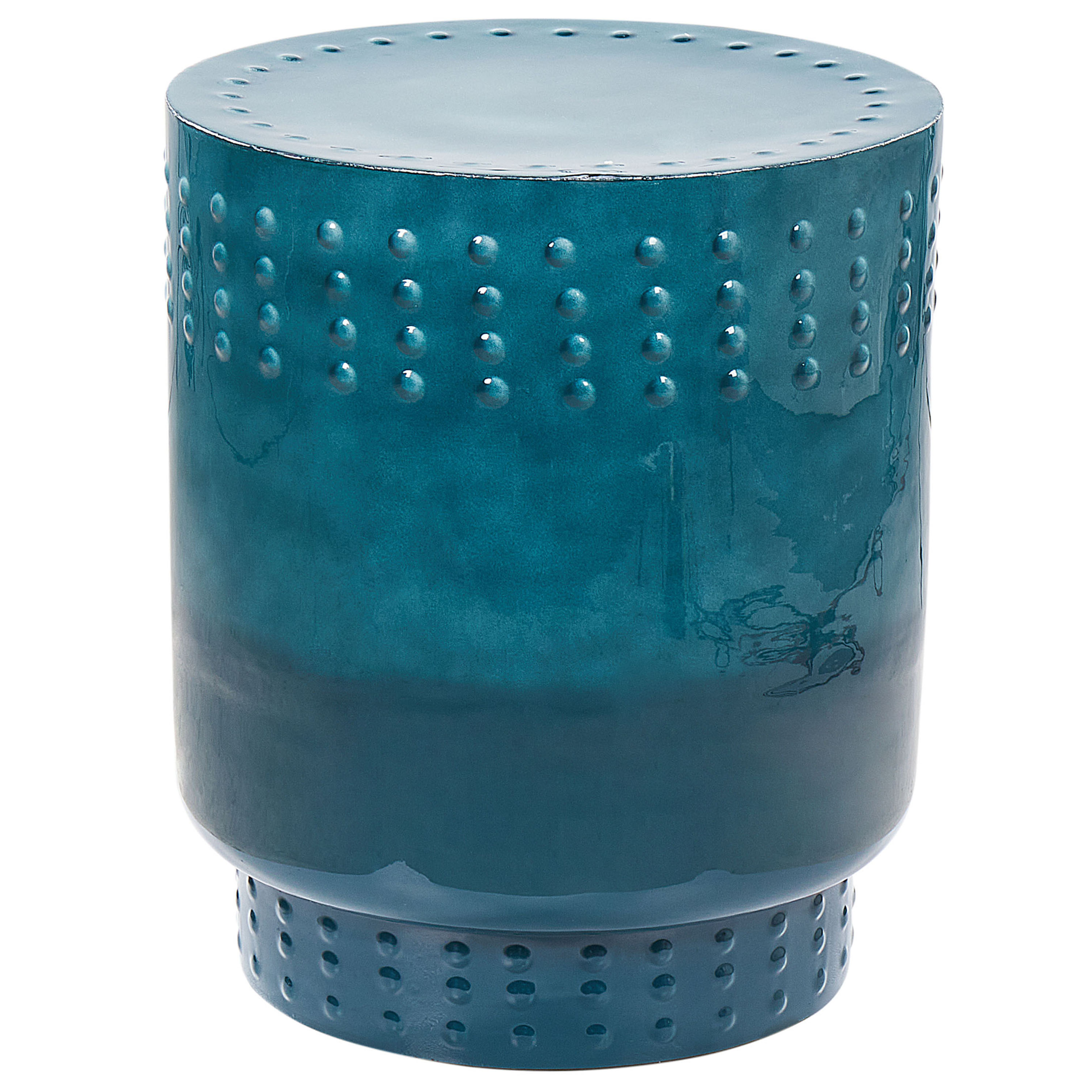 Table d'appoint ABRA Métal Bleu paon | Leroy Merlin