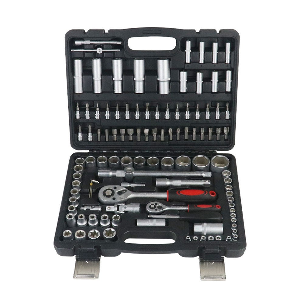 Kit de herramientas mecánicas y juego de vasos, juego de llaves de vaso de 108 piezas ...