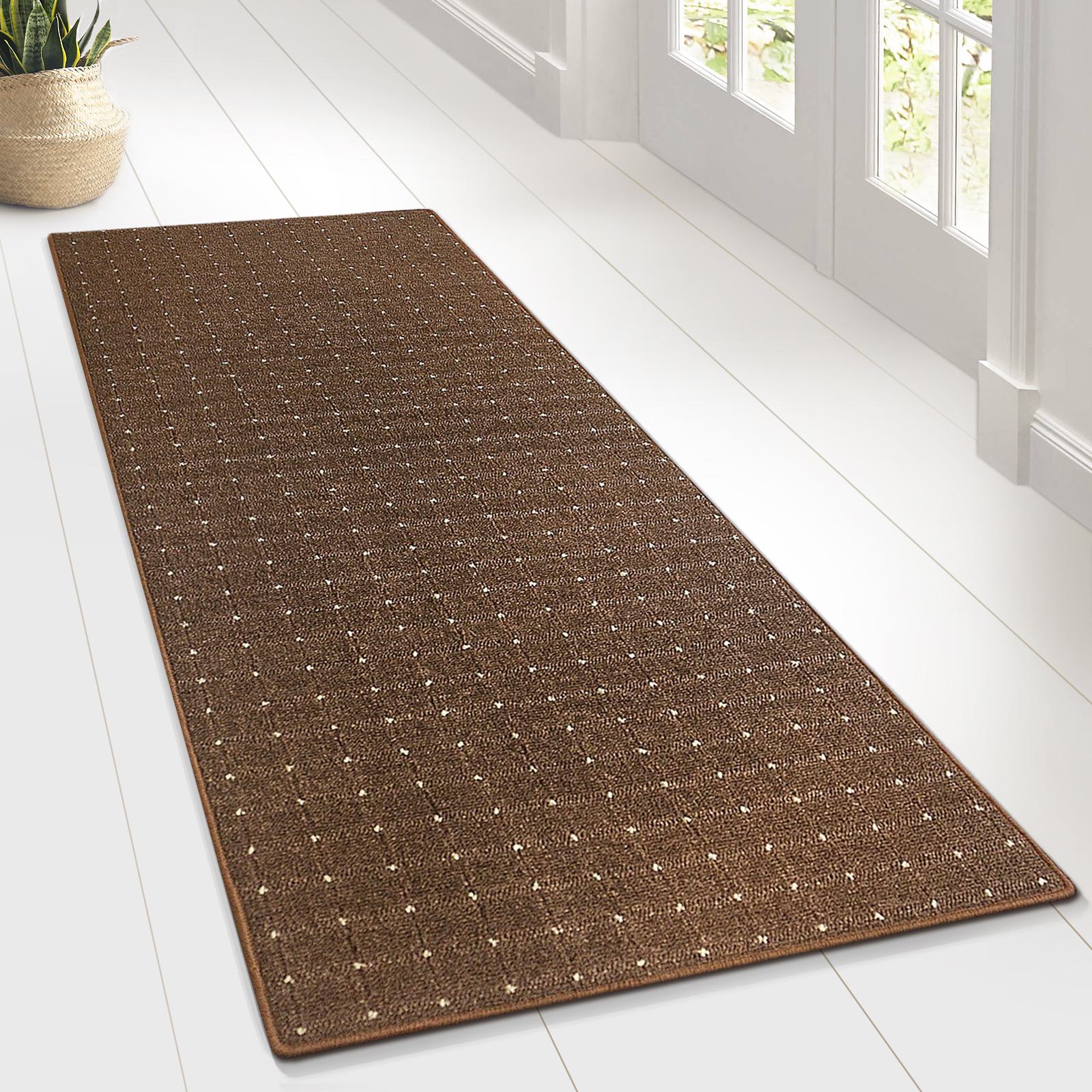 Tapis de Salon Rapido Marron 66 x 200 cm | Leroy Merlin