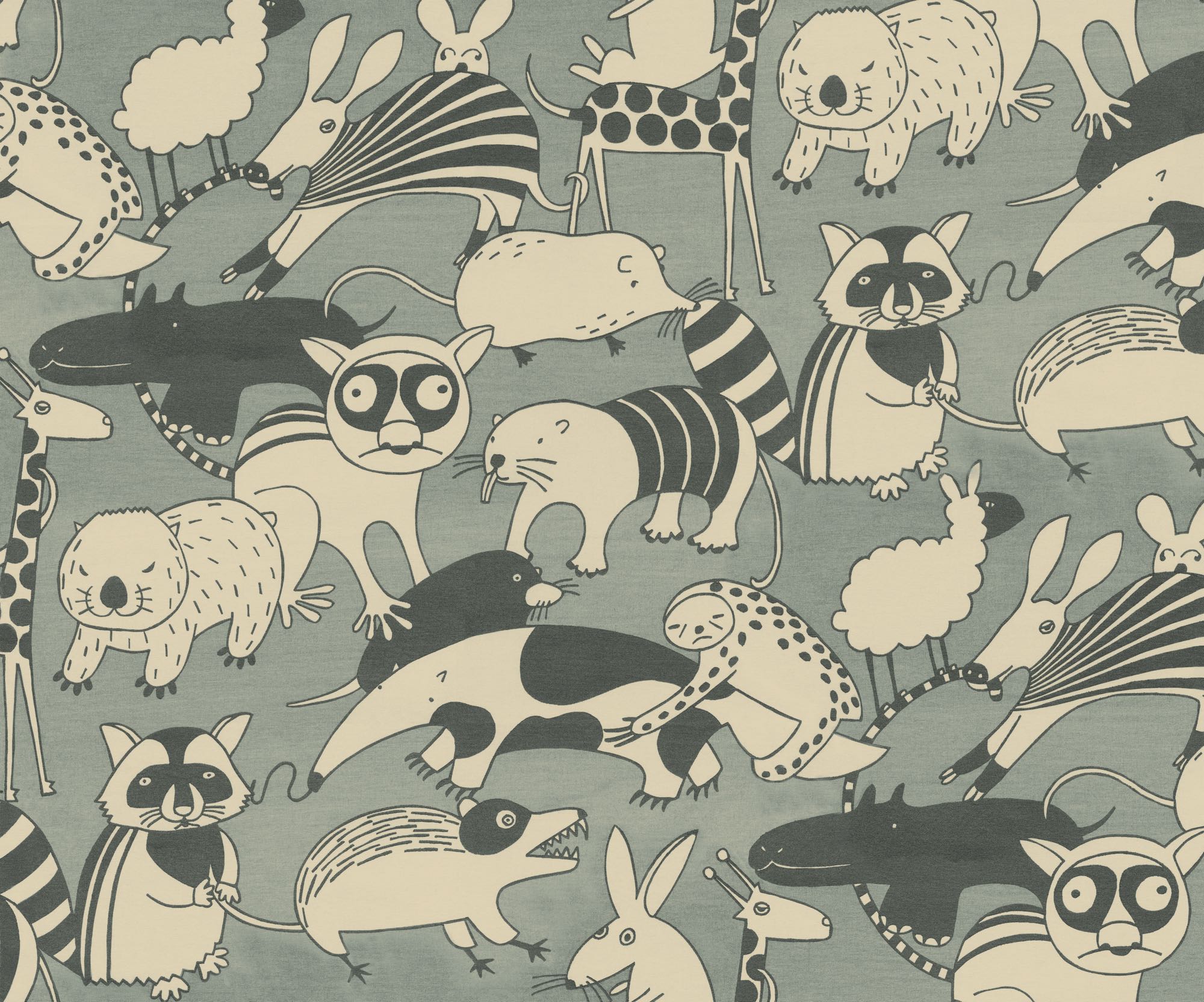 Fotomural animales beige y azul - 250 x 300 cm - Komar | Leroy Merlin