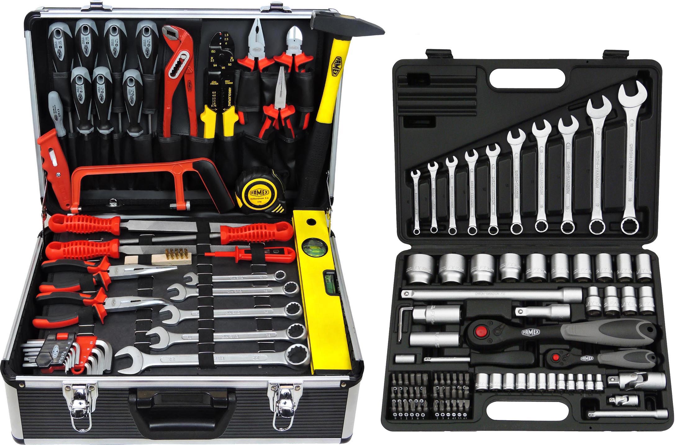 Coffret d'outils de mécanicien 165 pièces - FAMEX 743-47 | Leroy Merlin
