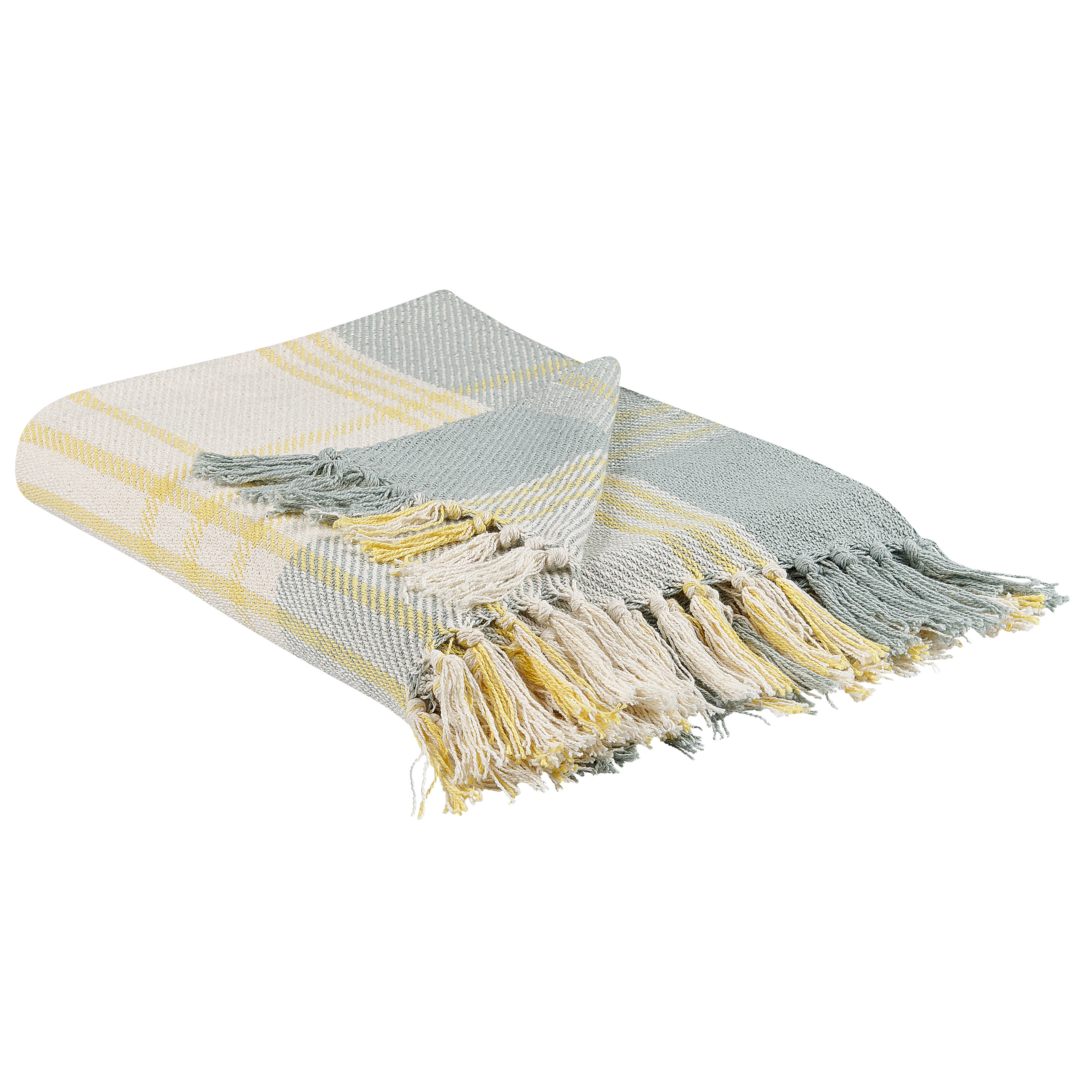 Couverture BETALI Coton 125 x 150 cm Jaune | Leroy Merlin