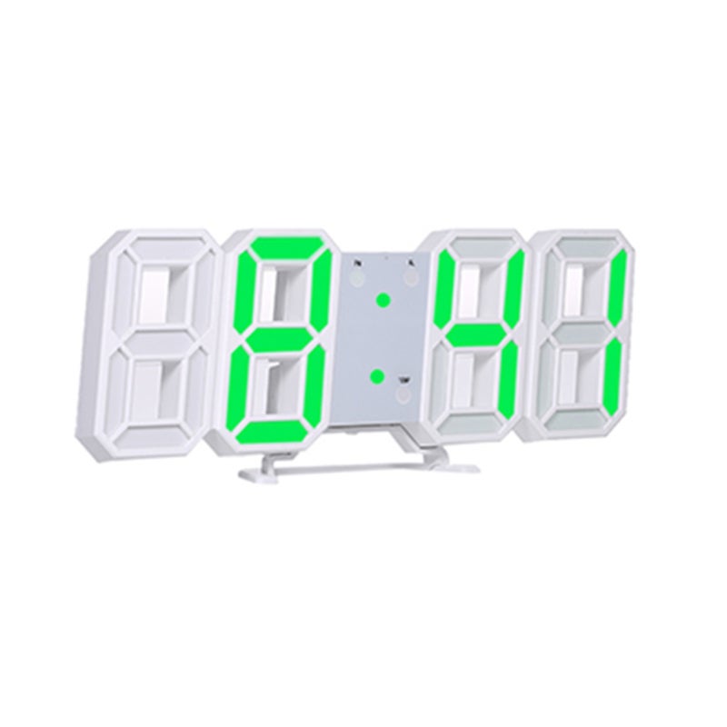 Horloge numérique LED 3D, horloge de table électronique, réveil mural ...