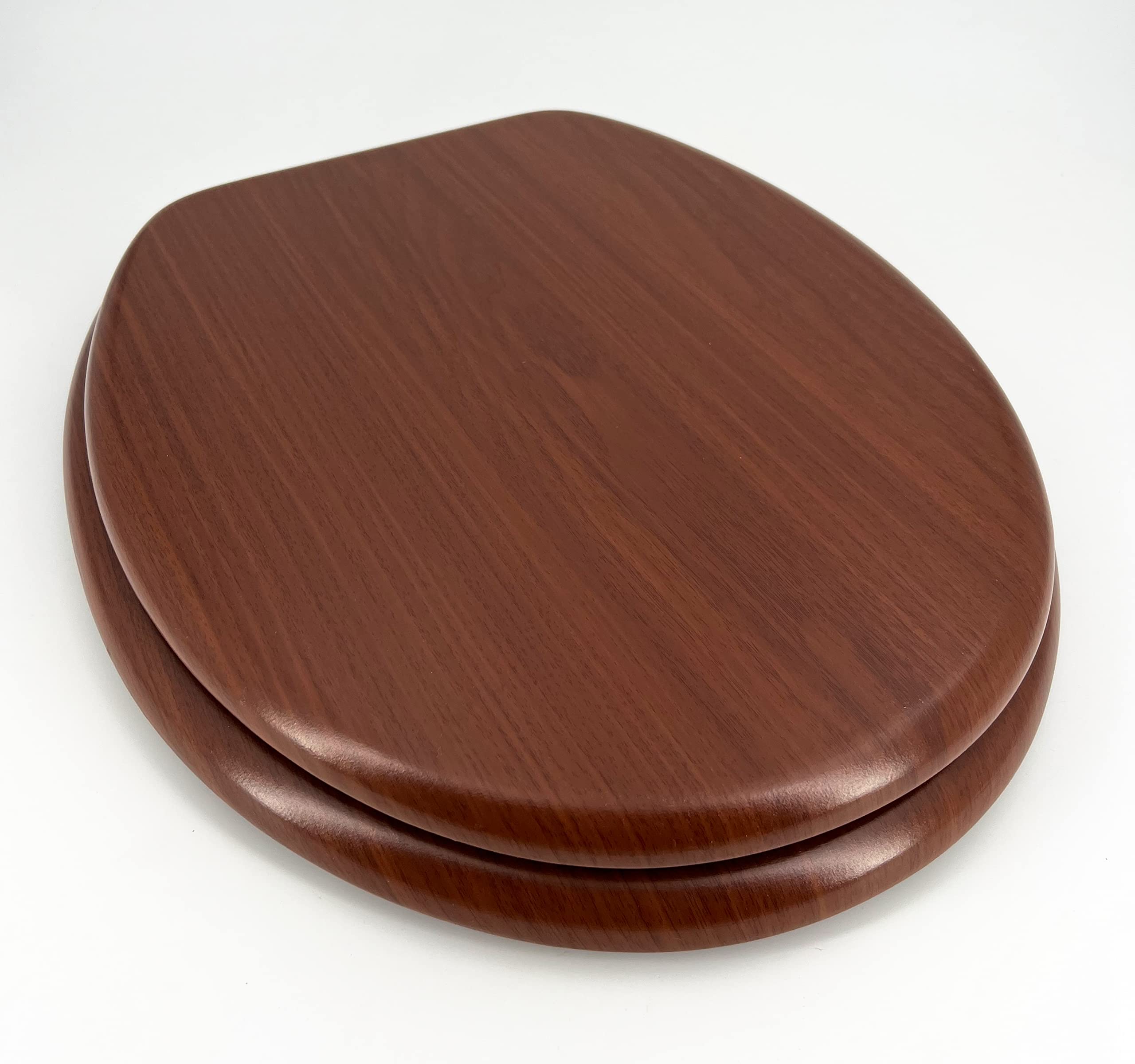 ADOB 85304 - Sedile WC in legno di noce con anima in legno e cerniere ...