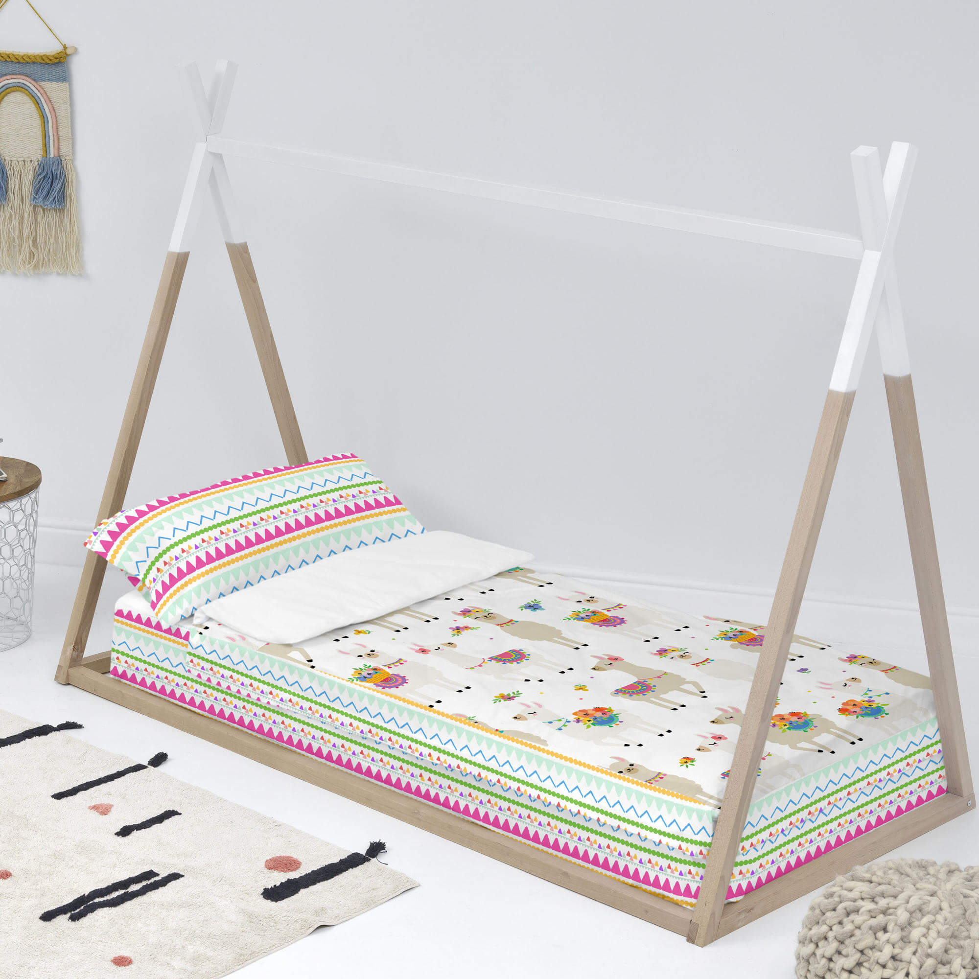 Cute llamas Saco nórdico Cama 90 (90x200 cm) Sin relleno | Leroy Merlin