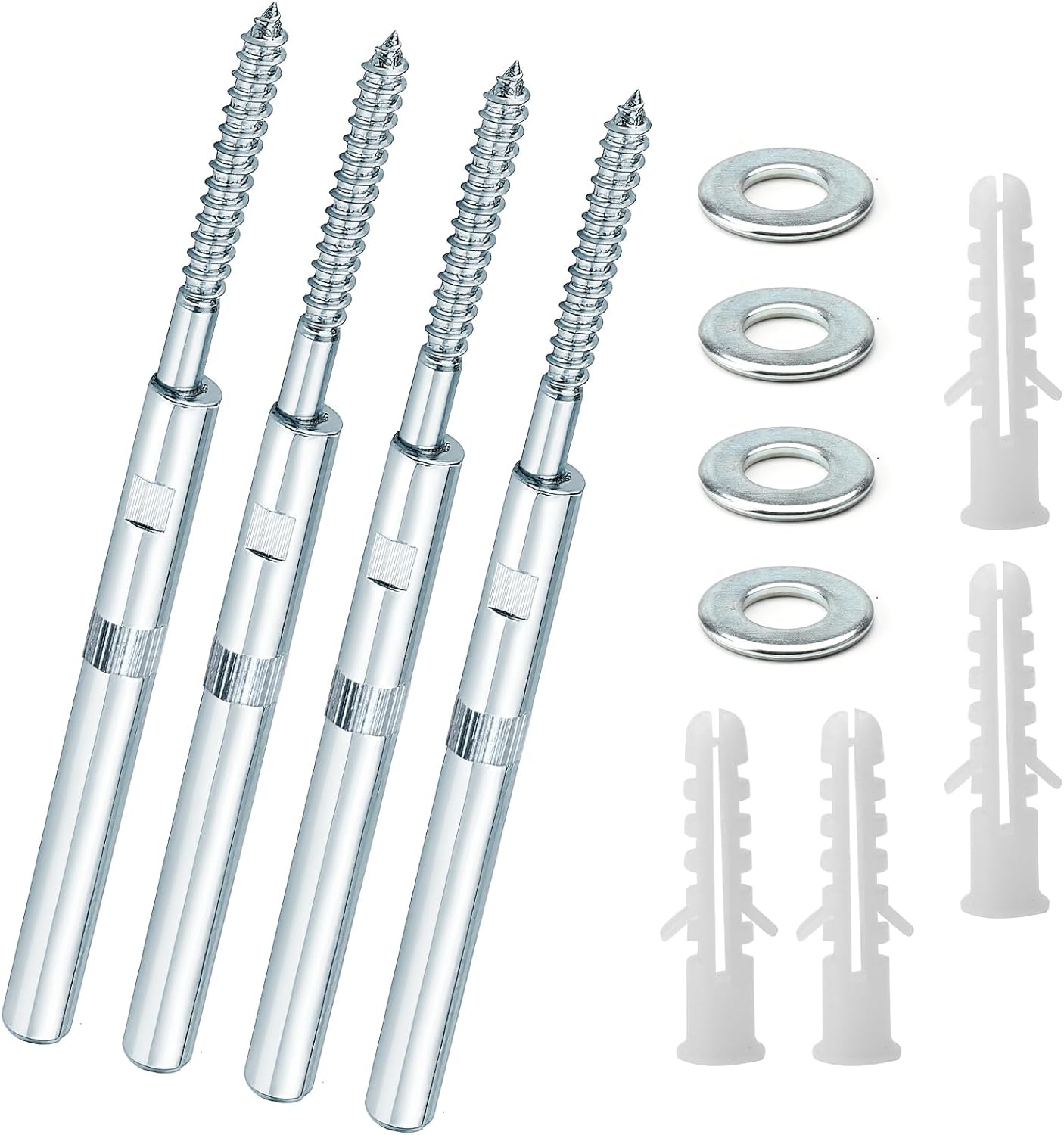 Lot de 4 supports invisibles pour étagères flottantes, fixation murale ...