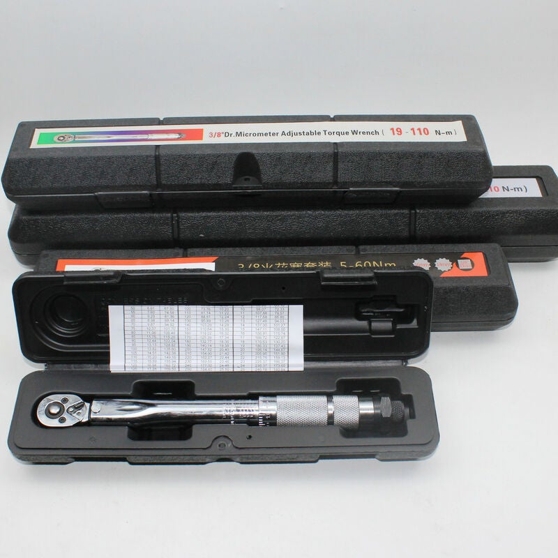 High precision 3/8 19-110Nm torque wrench 1 piece, silver color, length ...