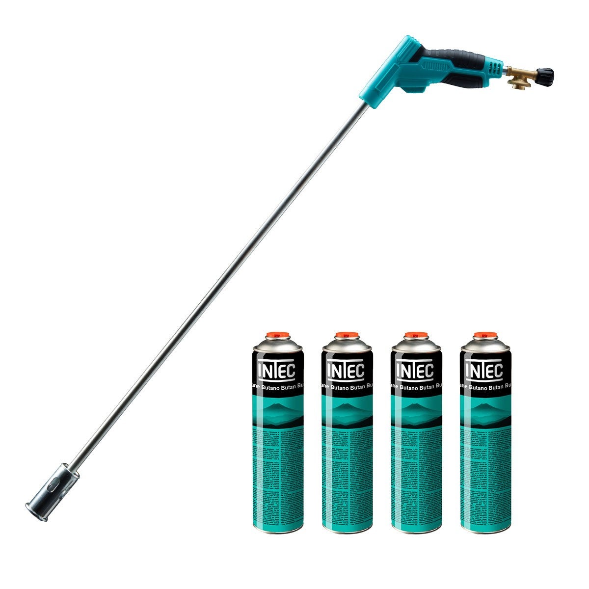 Désherbeur thermique Brule Herbes Allumage piezo + 4 cartouches 330gr ...