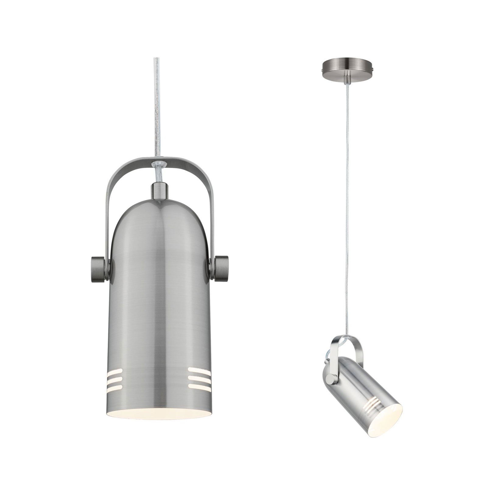 Neordic Luminaire en suspension Lavea E27 max. 15W Acier brossé ...