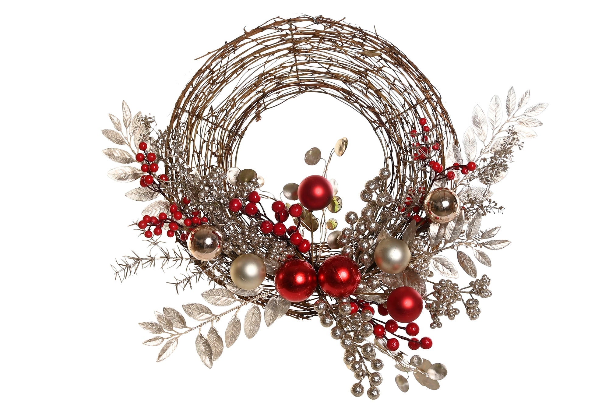 PACK DE 2 CORONA PP POLIESTER 50X10X50 ROJO | Leroy Merlin