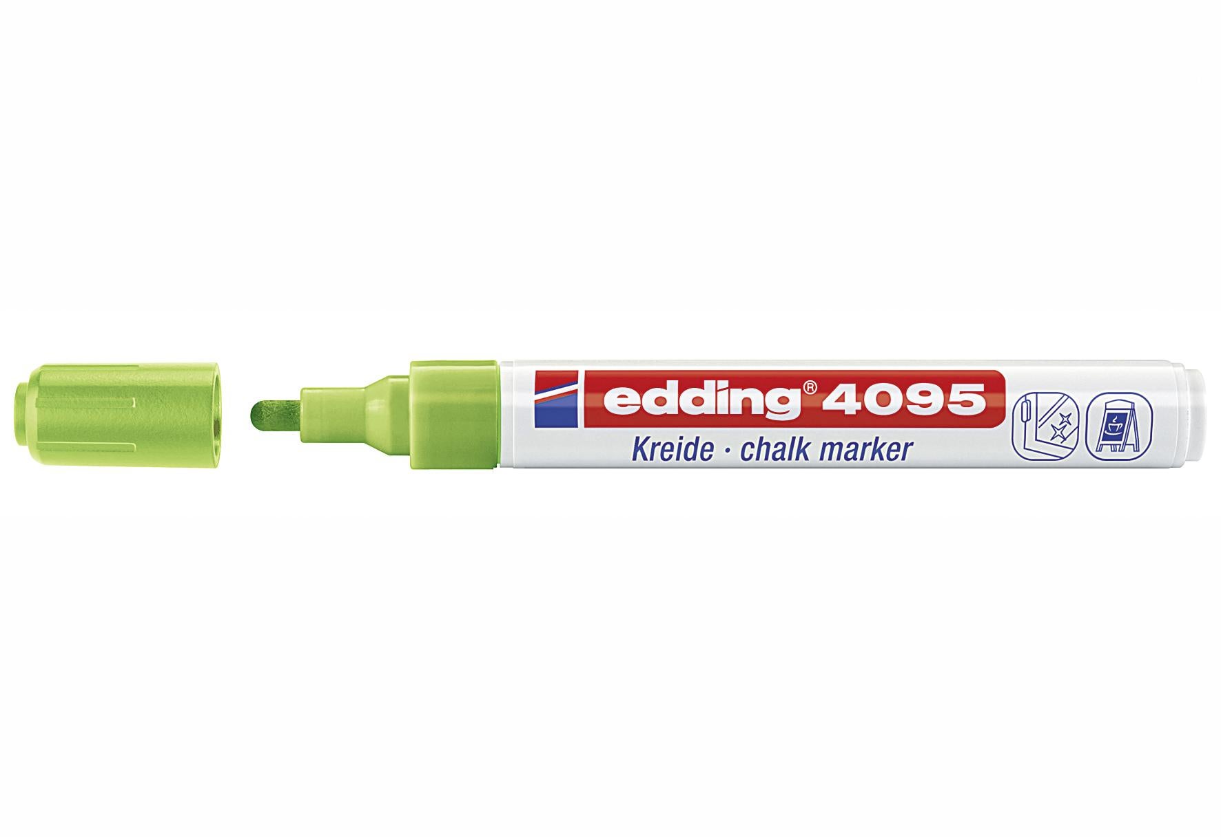 Edding Marqueur à la craie 4095 vert clair graduation 2-3 mm pointe ...
