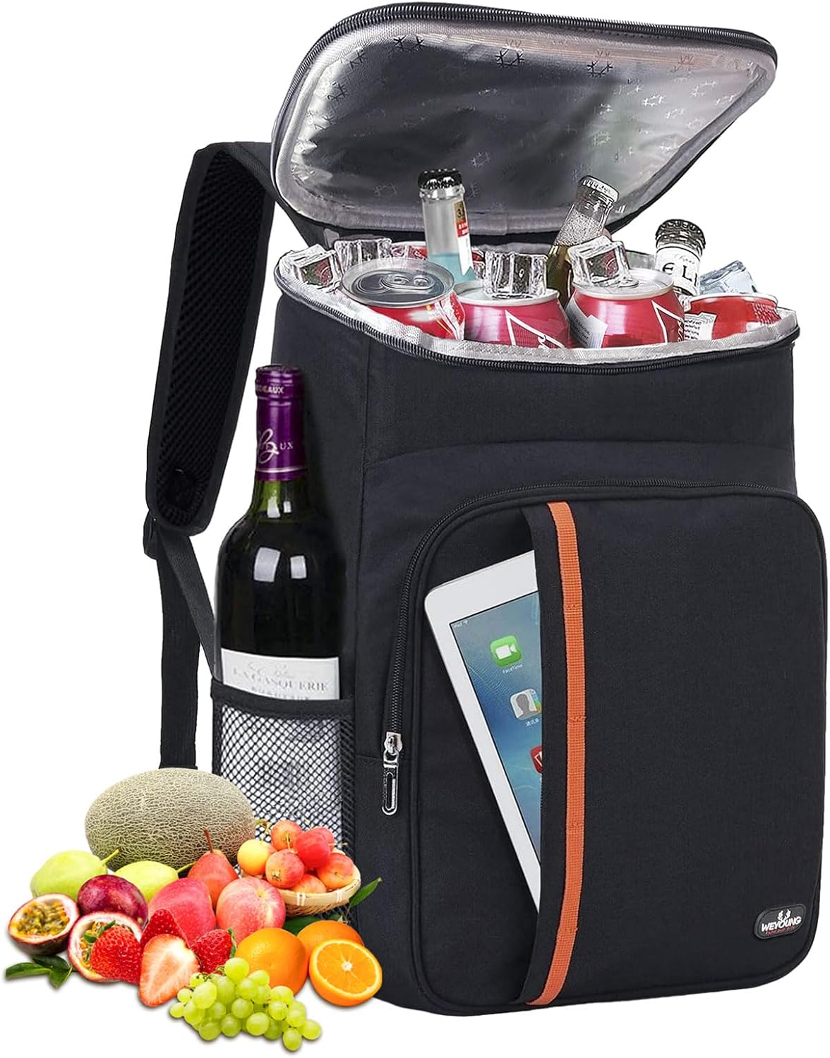 Mochila Nevera Isotérmica de 23L, Bolsa de Picnic, Mochila Isotérmica ...