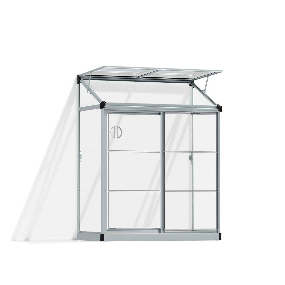 Invernadero adosado Lean To 125x63.5x160 cm | Leroy Merlin