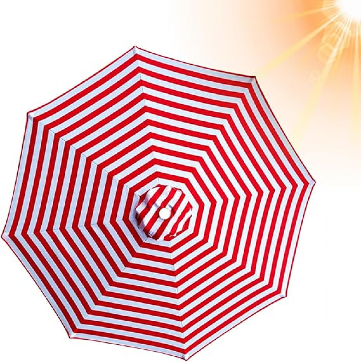 Parasol de remplacement, résistant aux UV et au vent, pour jardins et ...