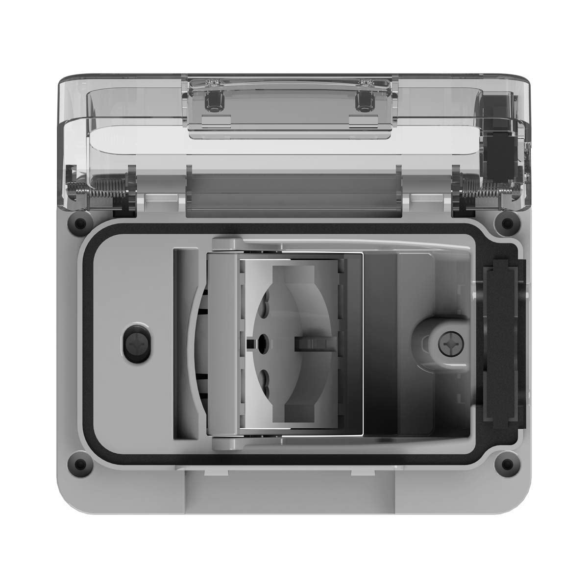 Prise Schuko 4Box WIDE IP55 RAL7035 avec Schuko et bivalent 4B.W.RAL ...