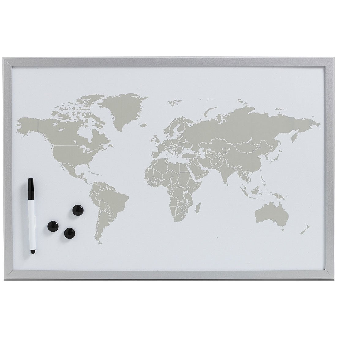Zeller 11573 magnetico/Lavagna bianca "World, magnetica lamierini ...