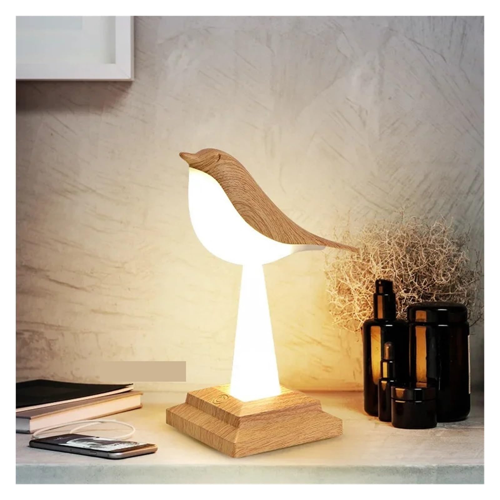 Lampe de bureau rechargeable, lampe de chevet LED sans fil, 3 ...