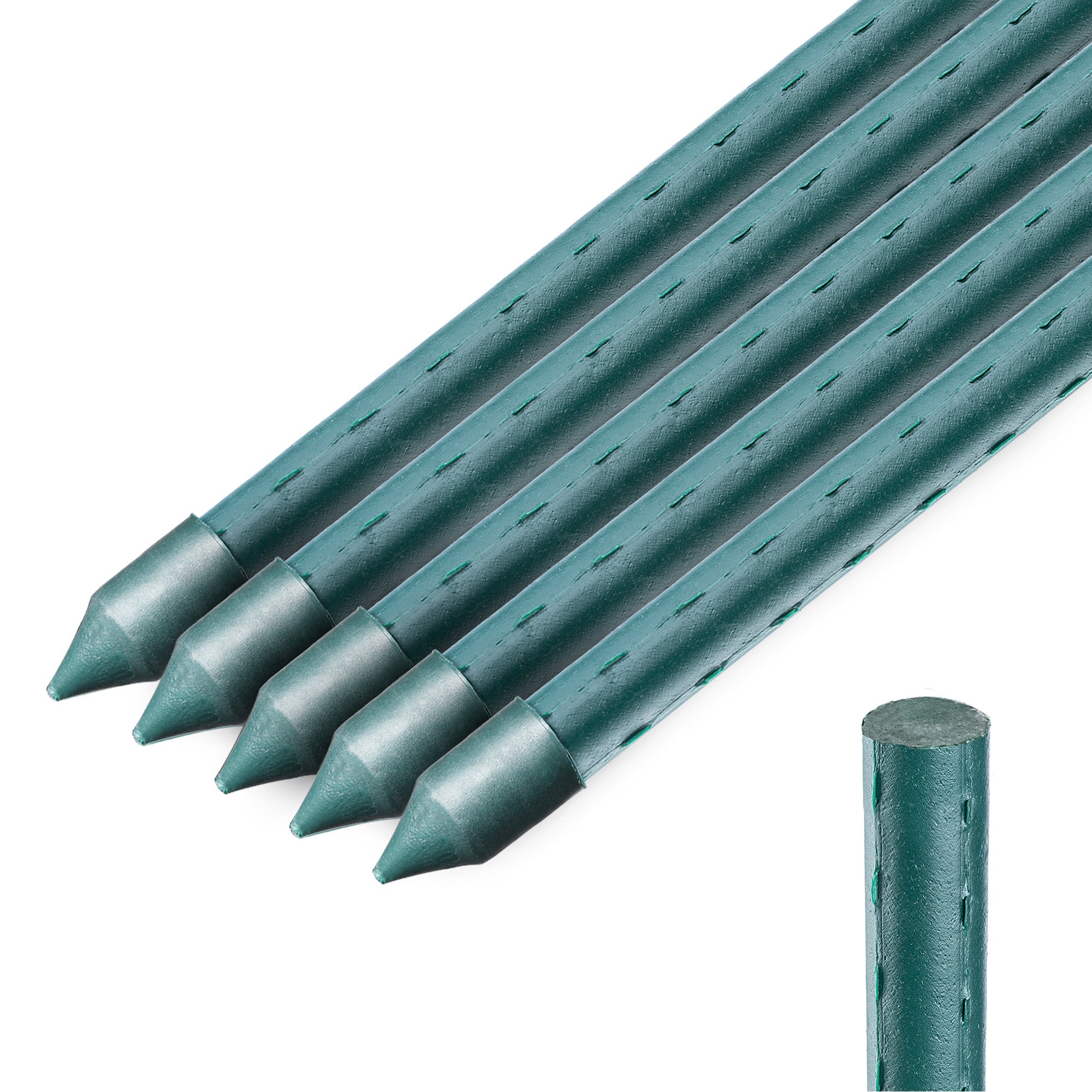 KADAX 5 Pali per Piante da 120 cm in Acciaio Rivestito per Pomodori e ...