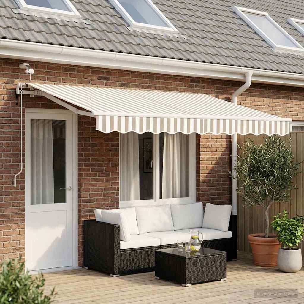 Tela de toldo Gris claro y . 400 x 350 cm Poliéster | Leroy Merlin