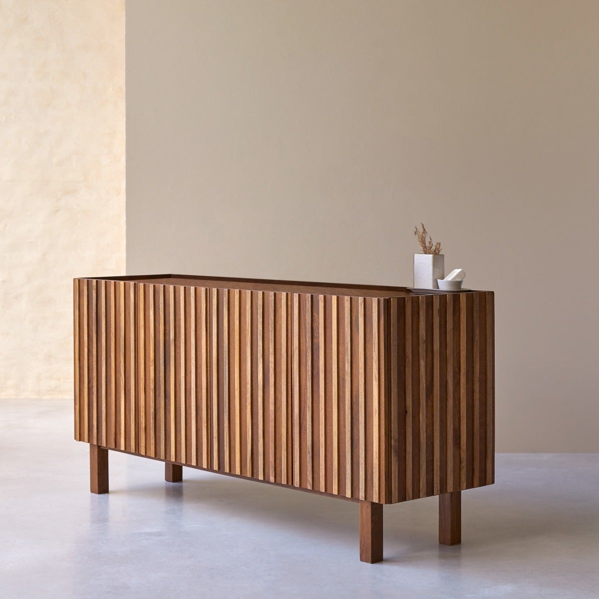 Tikamoon Meuble de rangement Milo en manguier 164 cm | Leroy Merlin