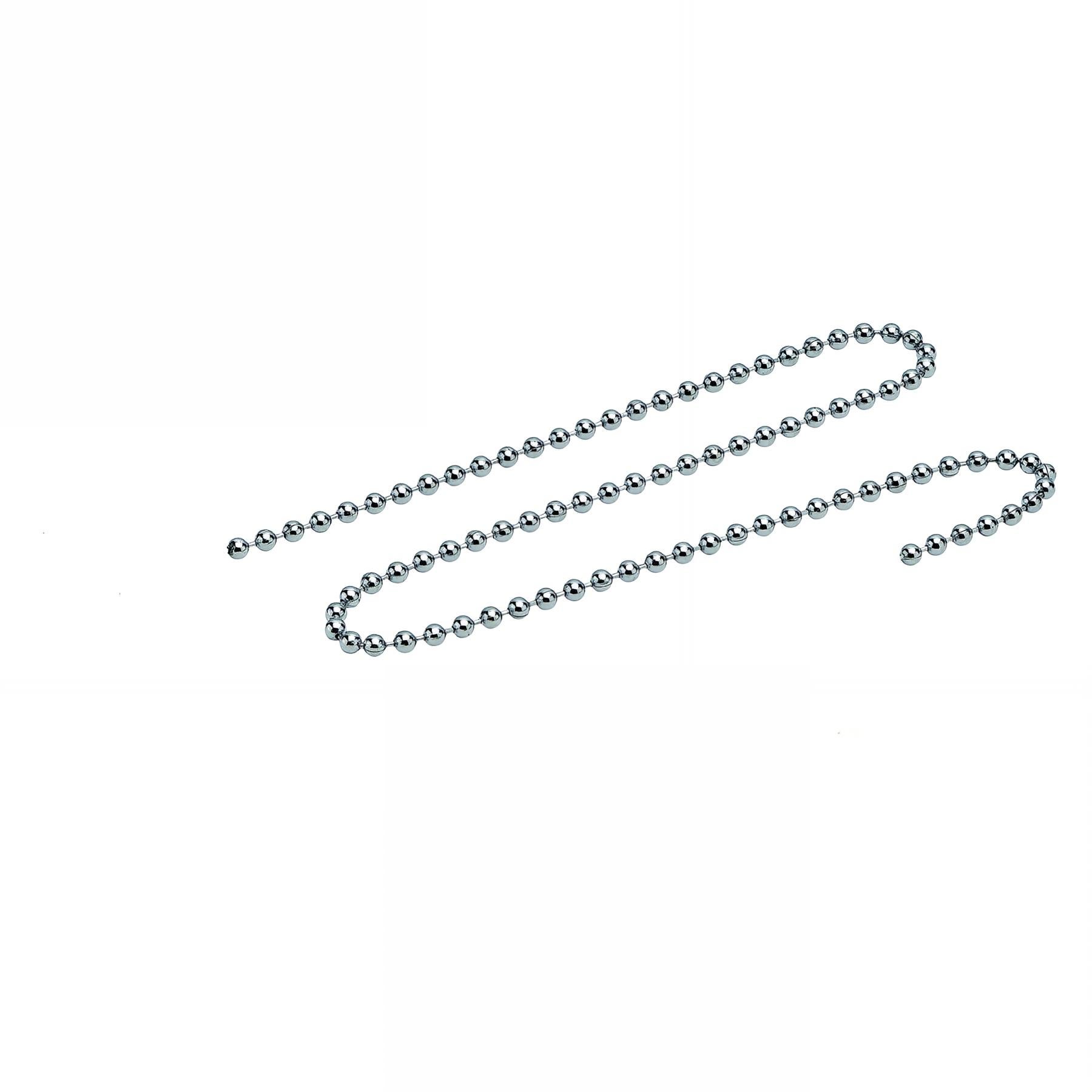 Chaînette perlée acier inoxydable Ø3,2x300mm | Leroy Merlin