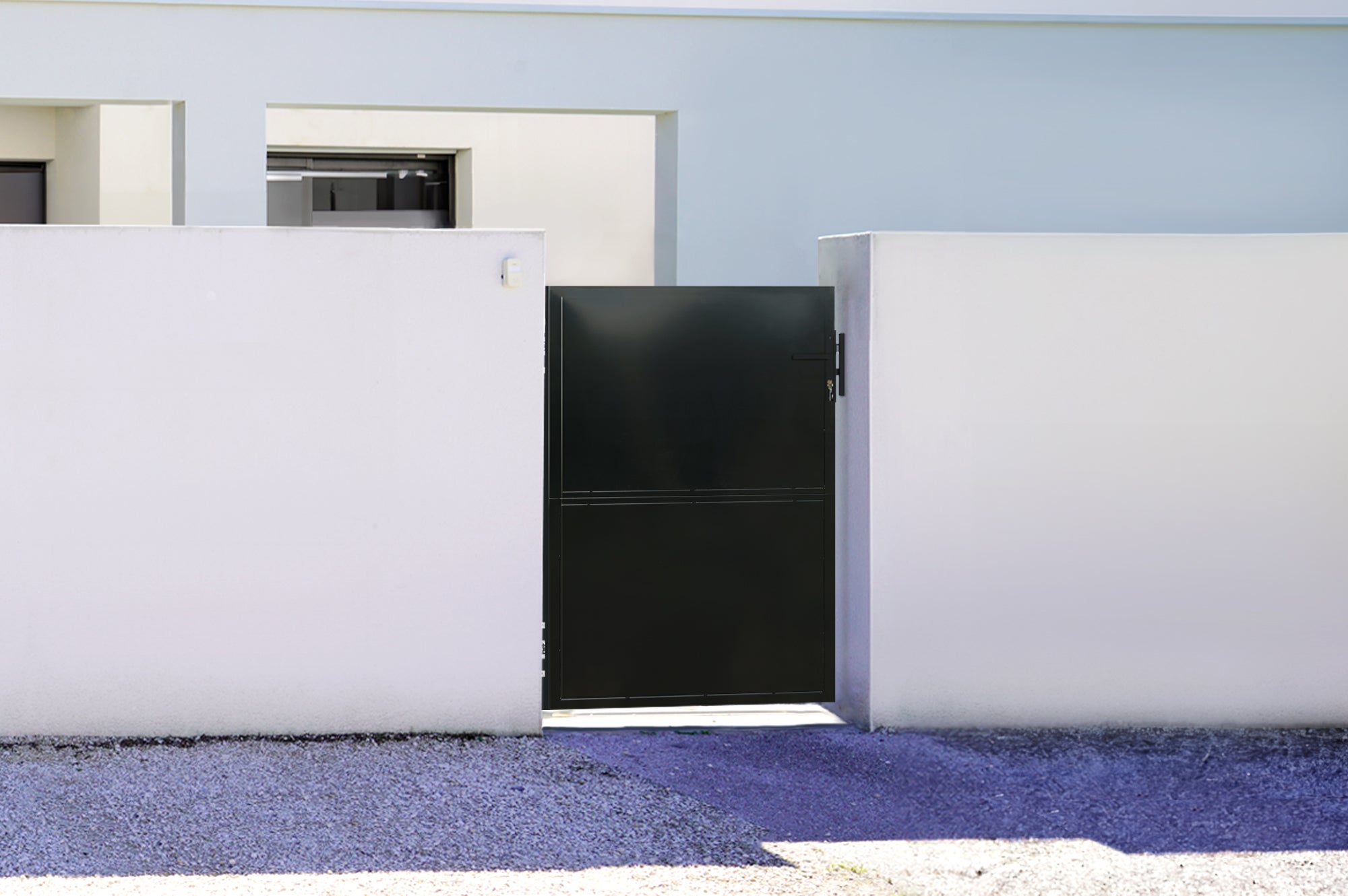 Portillon acier 1m NALI H.140cm Noir brillant | Leroy Merlin