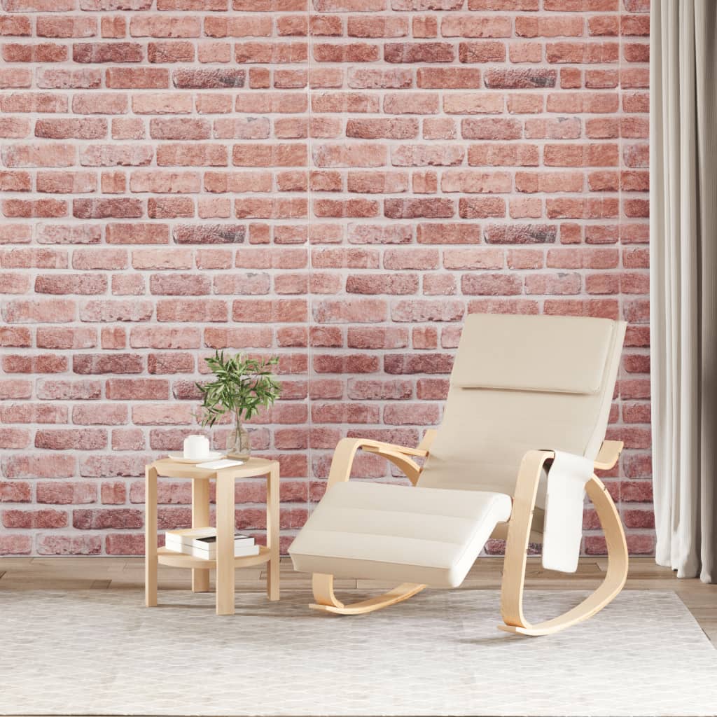 Paneles de pared 3D 10 piezas rojo 100x50 cm EPS | Leroy Merlin