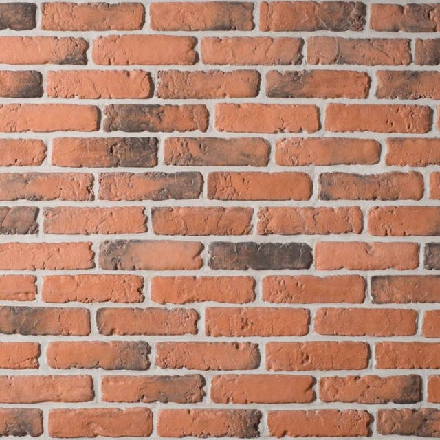 Plaquette de parement exterieur brique rouge au meilleur prix | Leroy ...