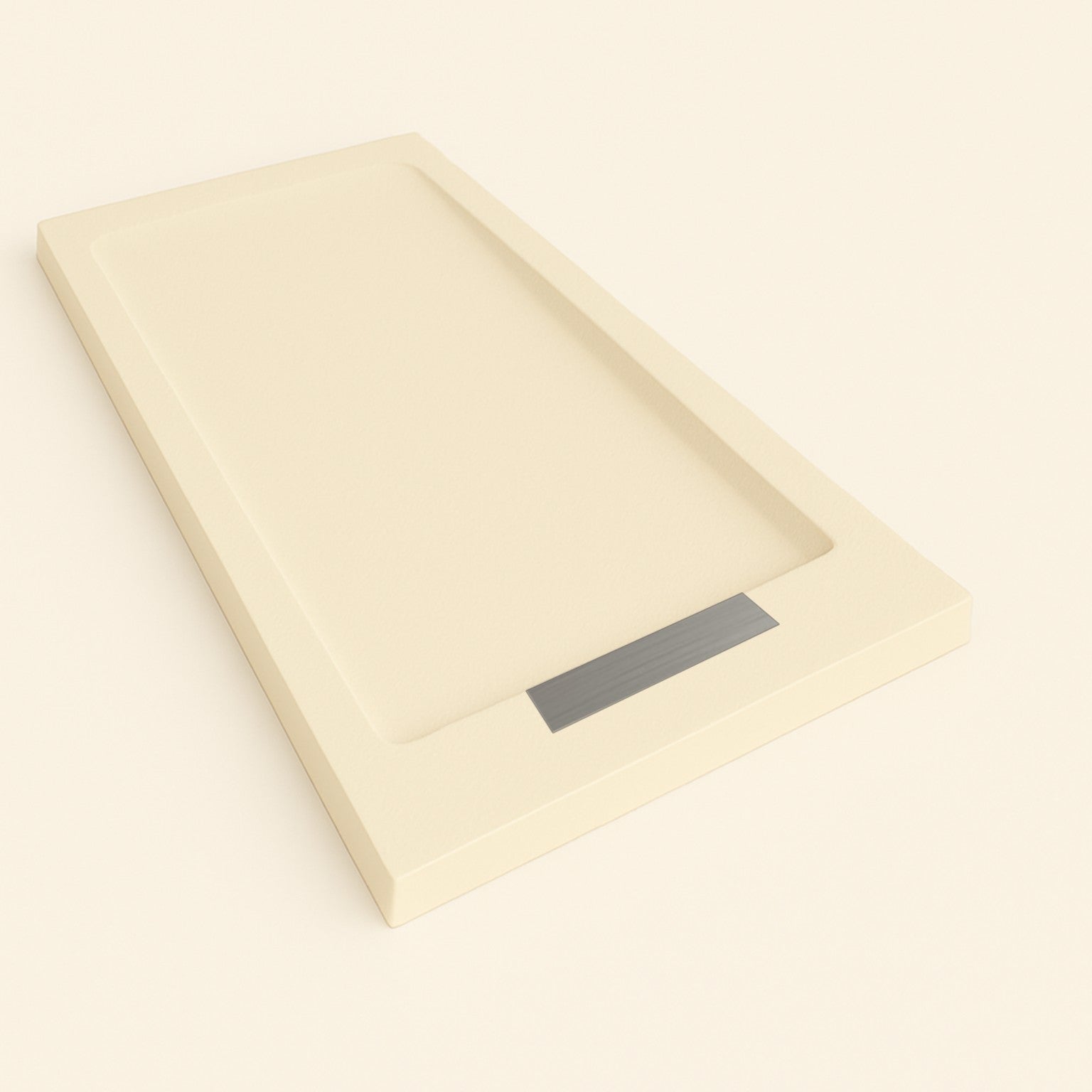 Plato de ducha Steen con marco 70X110 cm color Crema RAL 1013 rejilla ...