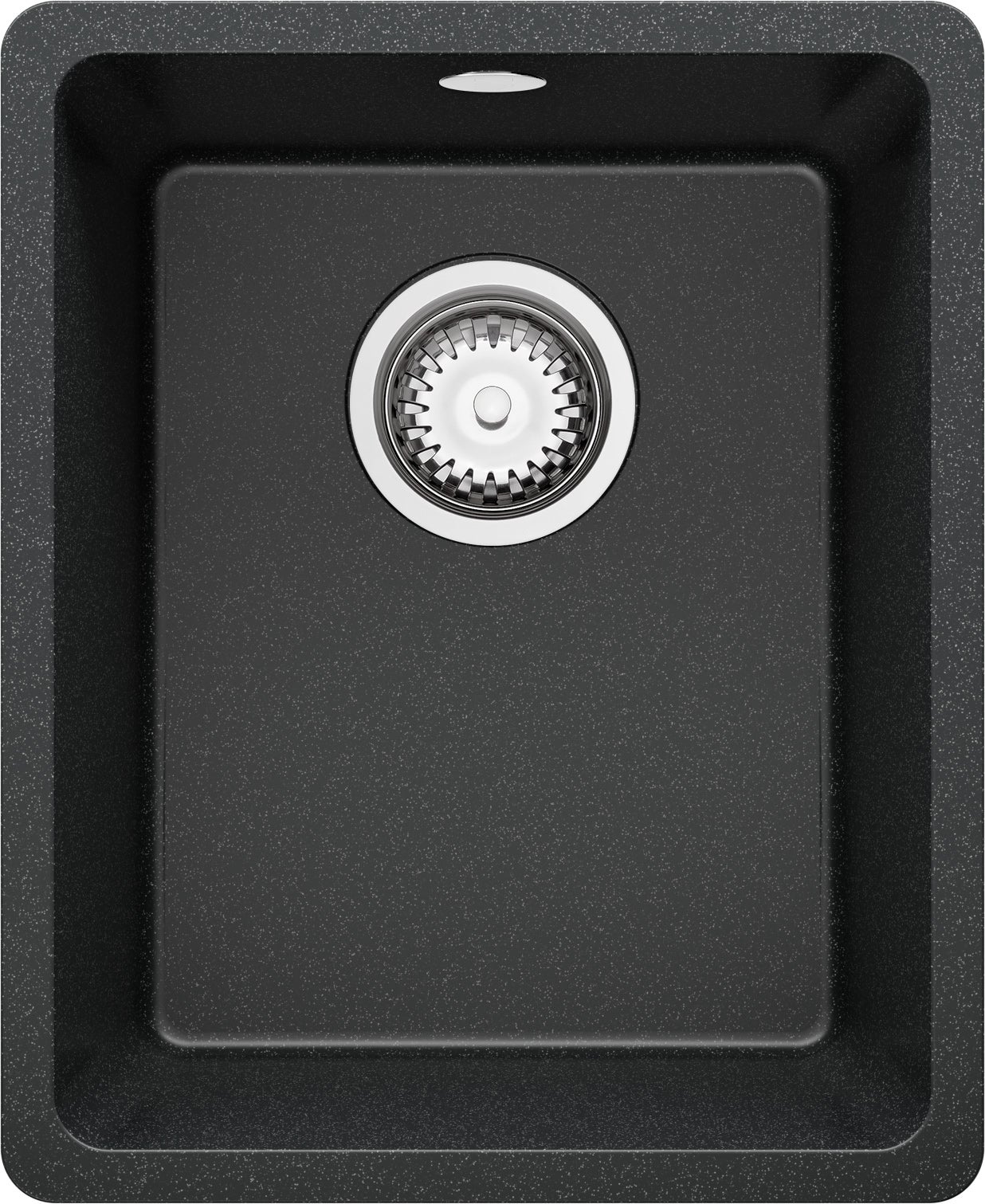 Evier Cuisine en Granit Graphite 36x44cm, Lavabo 1 bac + Kit de Vidage ...