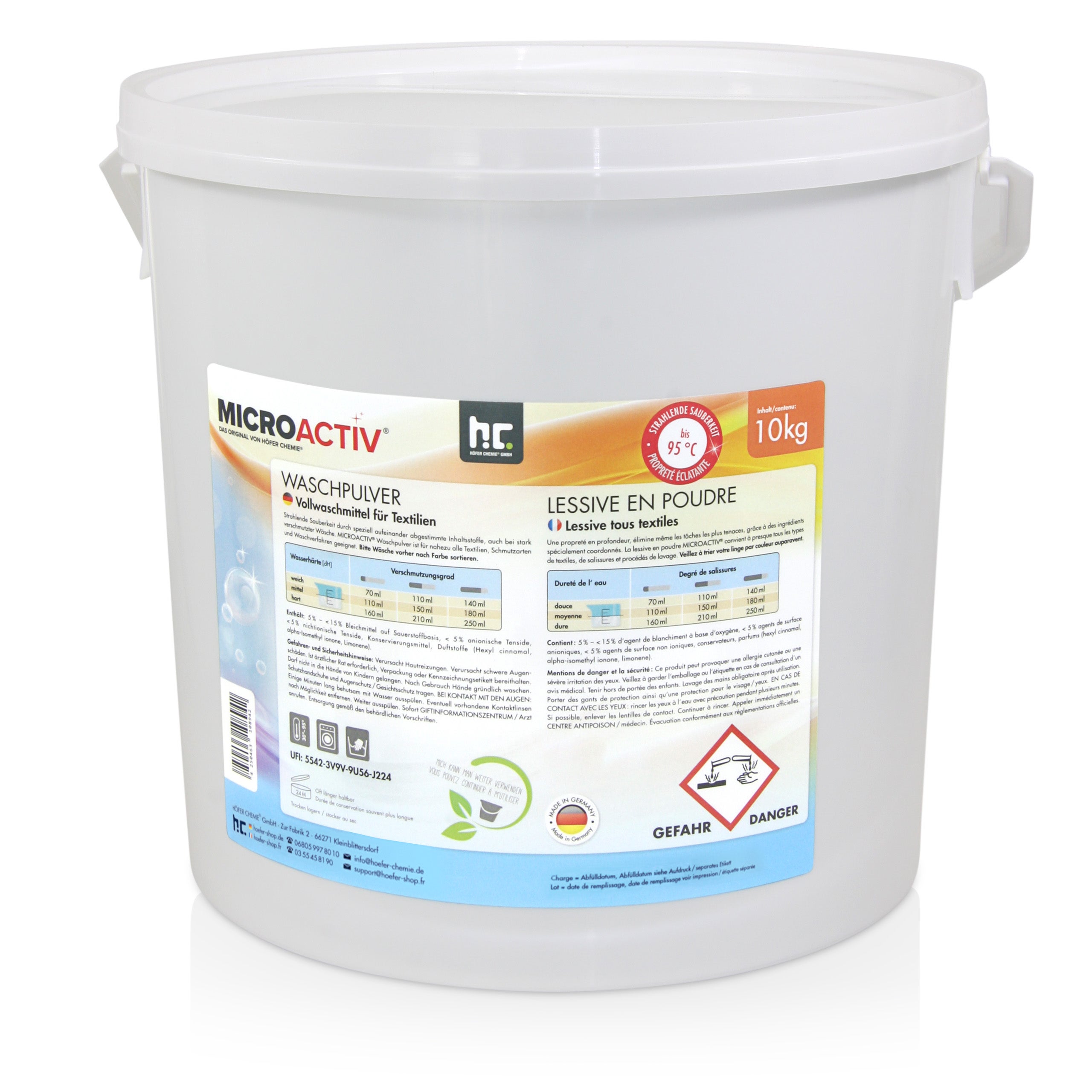 1 x Lessive en poudre Microactiv® en pot de 10 KG | Leroy Merlin