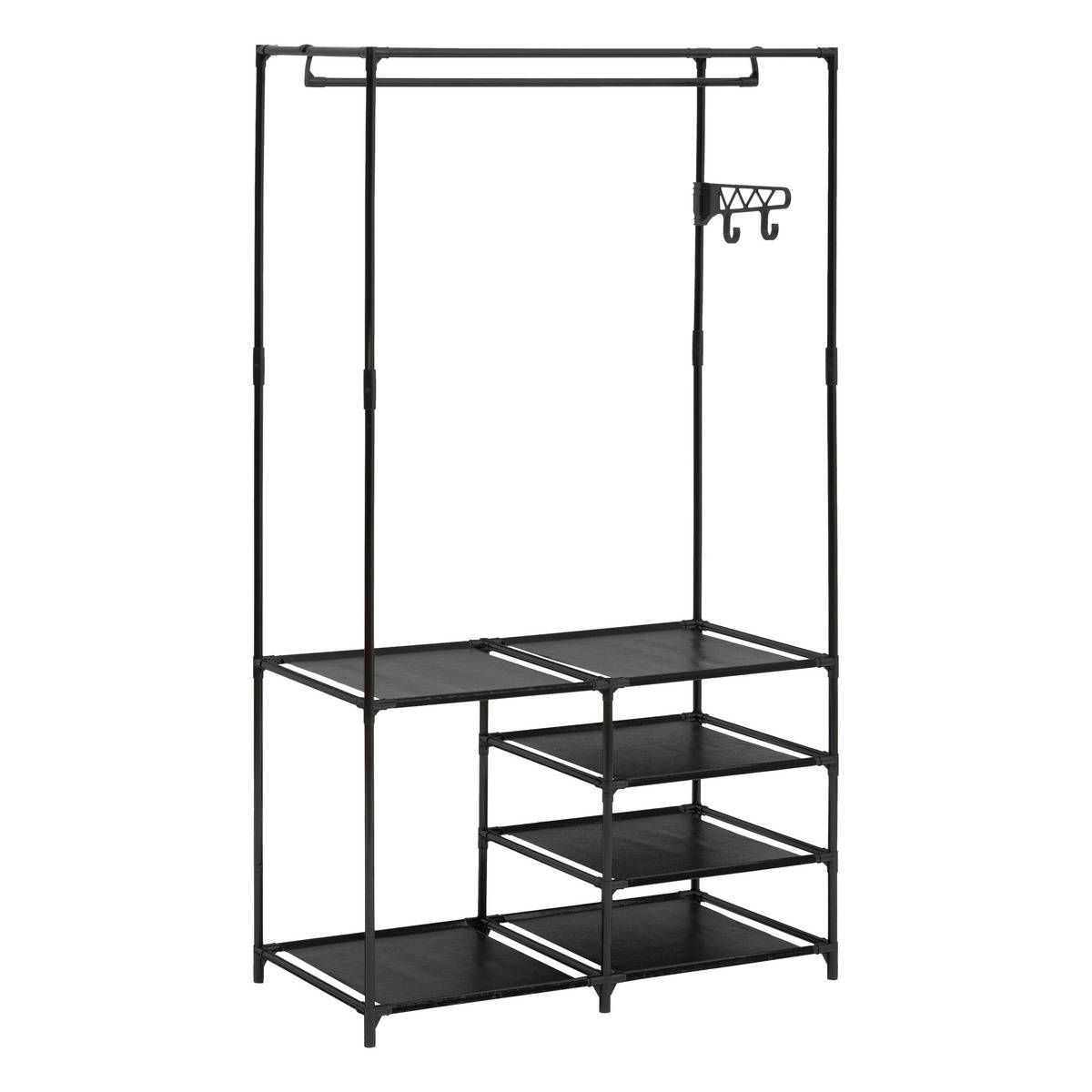 5five - intissa" perchero de metal negro de 4 niveles h160cm | Leroy Merlin