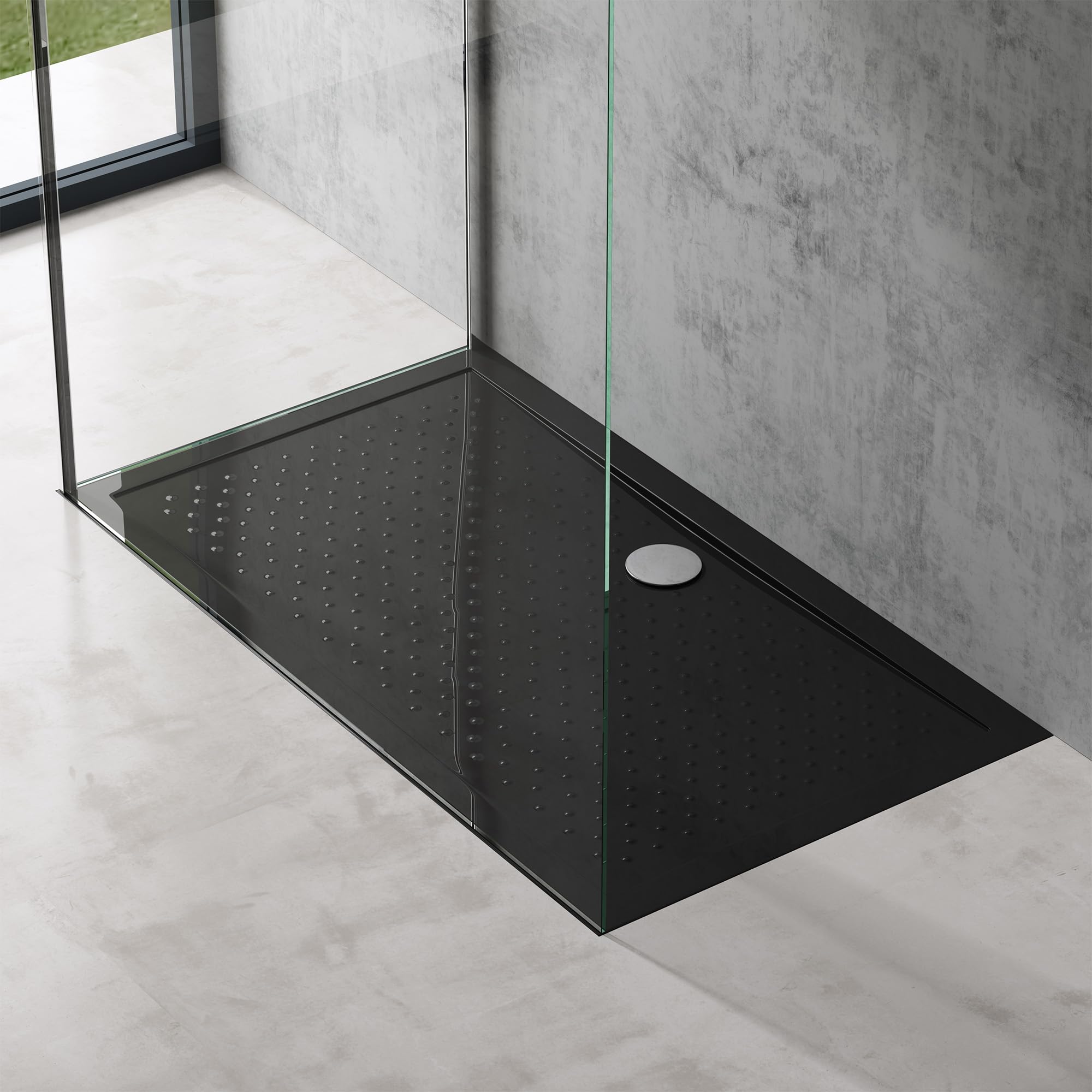 Doporro Bac à douche 80x140 Receveur de Douche Antiglisse Rectangulaire ...