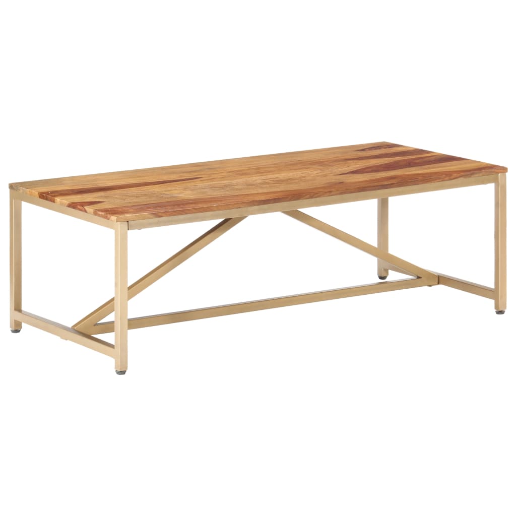 Table basse 120x60x40 cm Bois solide | Leroy Merlin