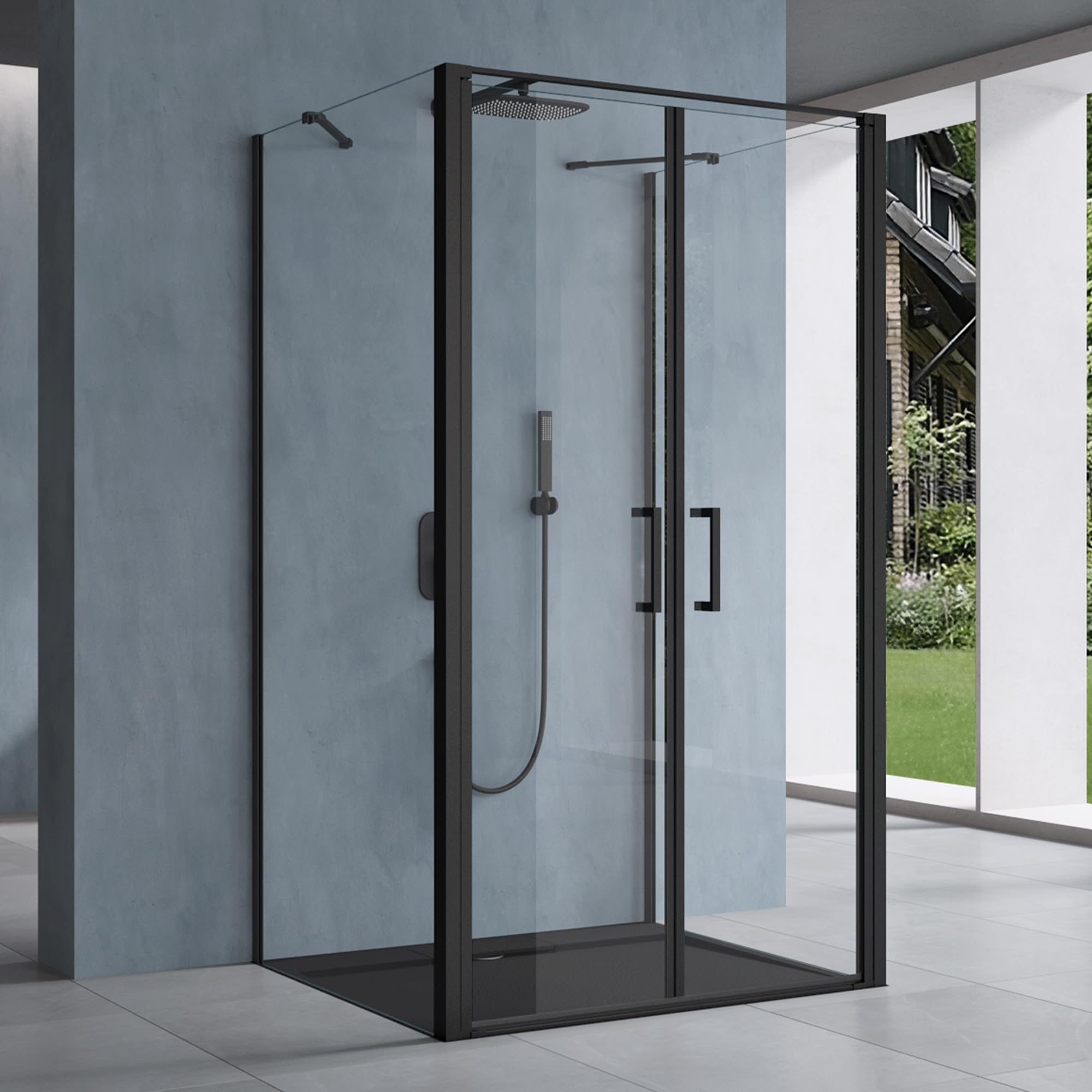 Doporro Cabine de Douche 100x100x195cm Paroi de Douche Design ...