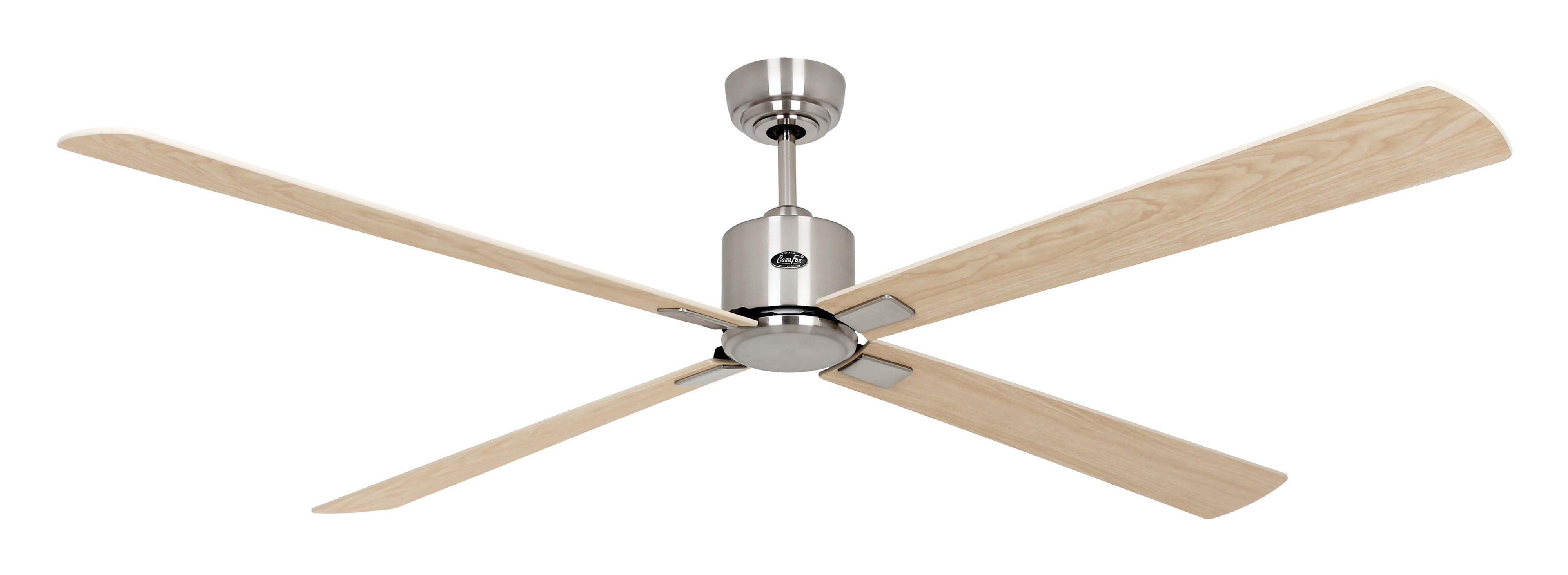 Ventilateur de plafond Eco Neo III 180 BN Wengué / Gris plata | Leroy ...