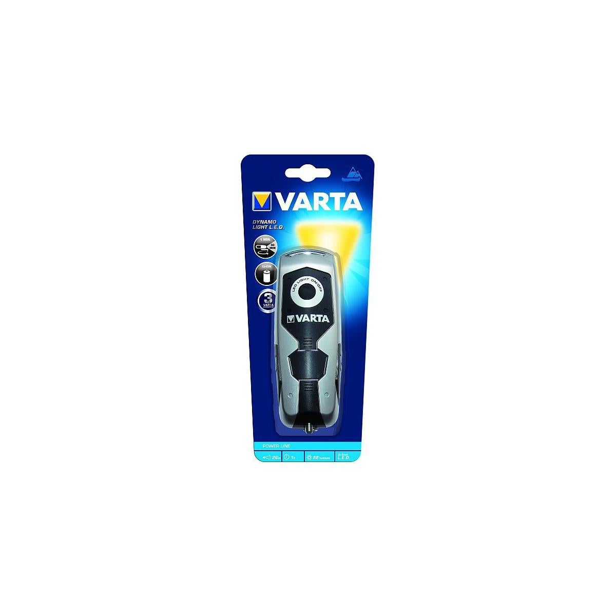 Varta Dynamo Light LED Negro, Gris Linterna de mano | Leroy Merlin